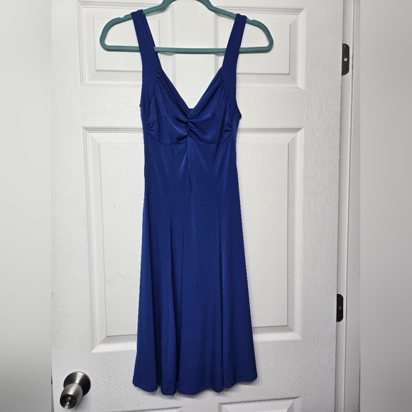 Moda International | Dresses | Moda International Royal Blue Midi Dress ...